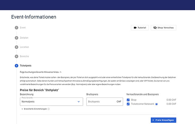 In wenigen Schritten dein Event erstellen | EVENTIM.Light