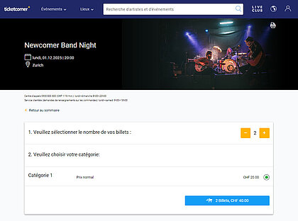 Votre billetterie pour les concerts | Ticketcorner.Light